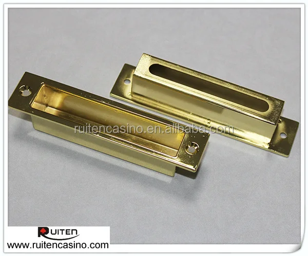 Stainless Steel Money Slot Anodized Brass Slot Poker Chip And Bill Drop ...