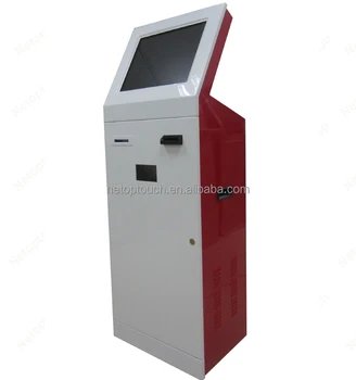 Touchscreen Coin-operated Kiosk With Printer To Give Change With Coins ...