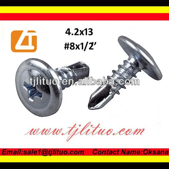 Durable Wafer Head Stitching Screw - Phillips Point 4.2x13