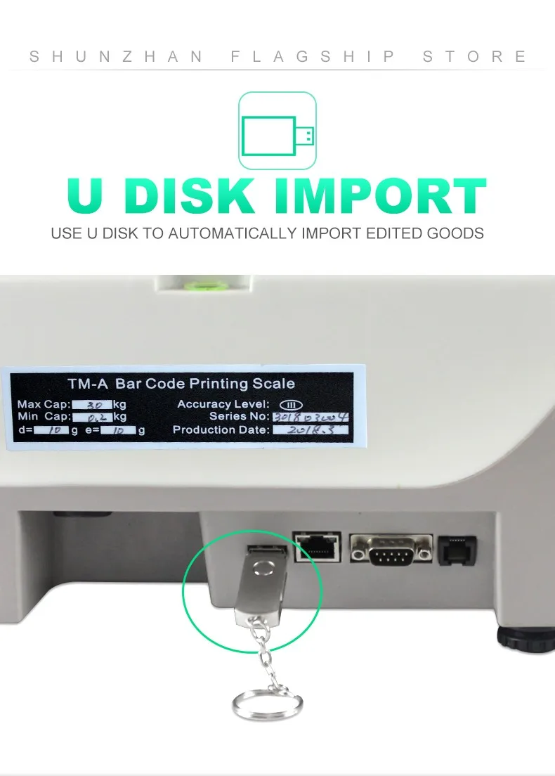NVK 30kg TM-A Series Barcode Label Printing Scales