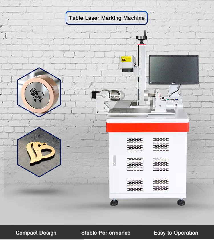 Animal Cattle Ear Tag Printer 20w Laser Fiber Marking Machine 30w For ...