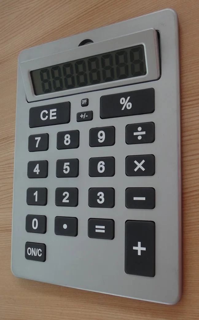 Hot Sale Cheap A4 Jumbo Calculator Two Dual Power Big Desktop ...