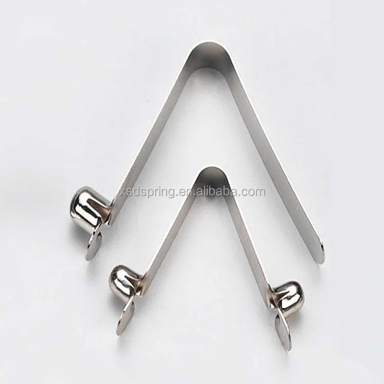 Nickel Plated Spring Steel Tube Lock Pin - Push Button Clip
