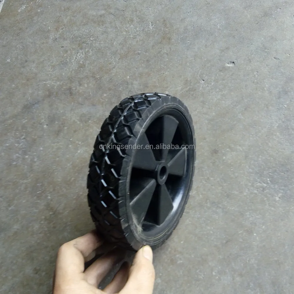 6 Inch Plastic Rim Solid Rubber Wheel for Carts - Low Price