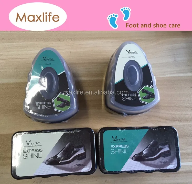 Instant Express Leather Boot & Shoe Shine Sponge - Fits In Purse Or Bag ...