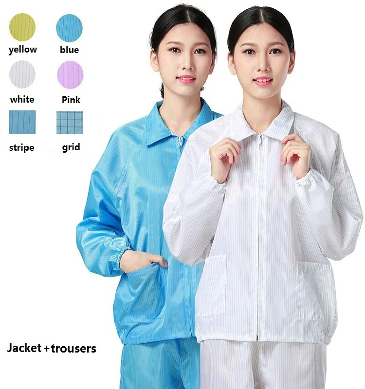 Pakaian Antistatik Garmen Esd Smock/esd,Kain Baju Kerja Anti Statis ...