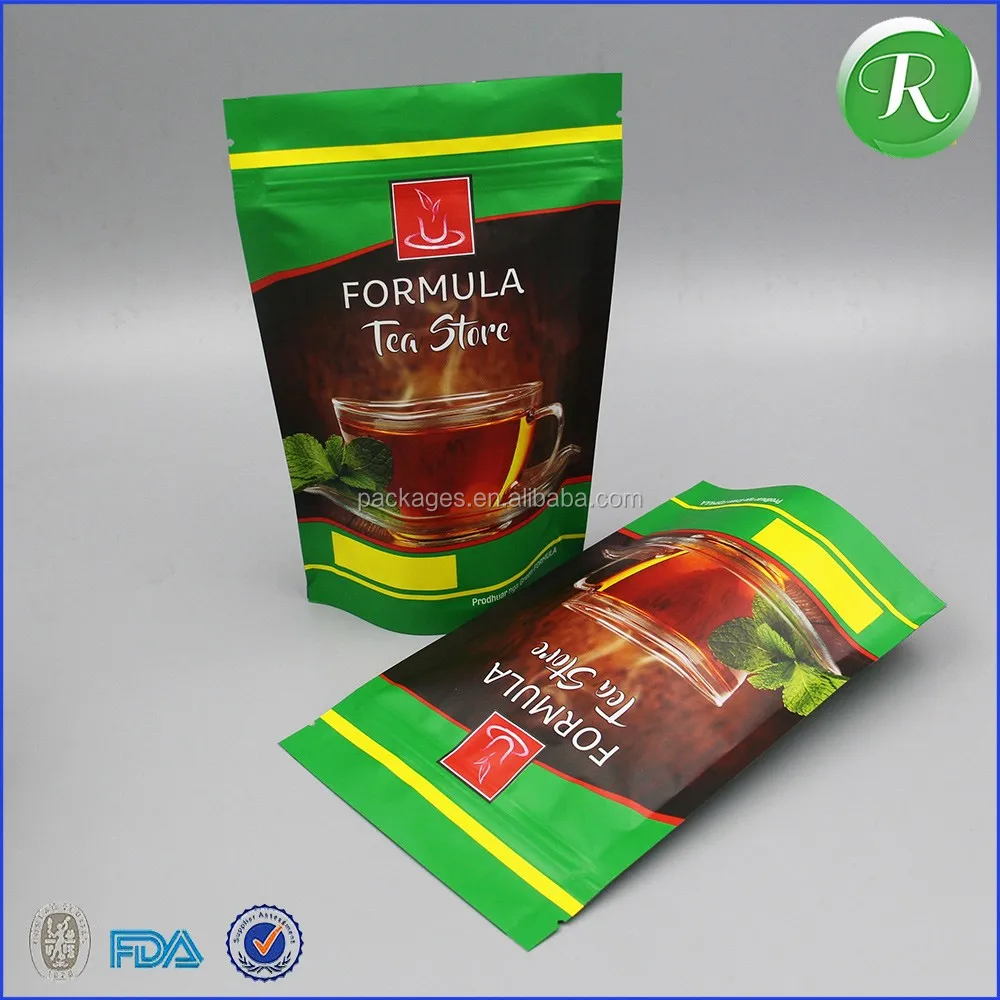 Customized Printed Aluminum Foil Laminated Tea Packing Pouches Bag ...