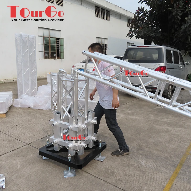 TourGo Aluminum Ground Support Truss System Lift Truss Tower for Stage ...