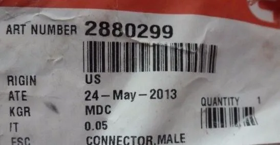 In Stock Genuine 2880299 Connector Male For Cummins Diesel Engine Spare ...