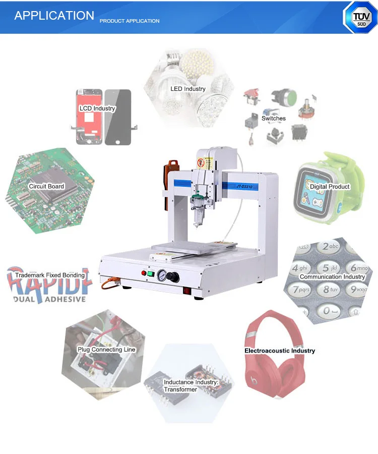 Automated Benchtop Robotic Dispenser Epoxy Resin Uv Glue Doming Machine ...