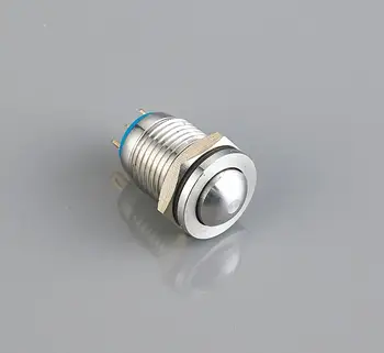 Heavy-duty Small Latching Type 10mm Domed Head Push Button Switch - Buy ...