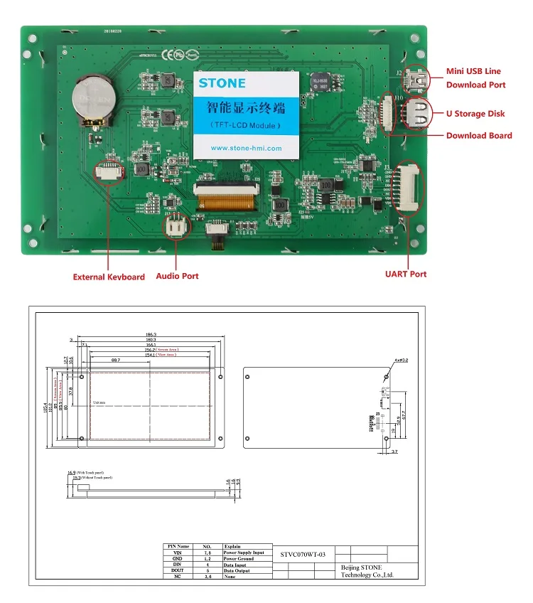 Programmable Gui Design Software Lcd 7" 1024x600 Touch Screen - Buy Lcd ...