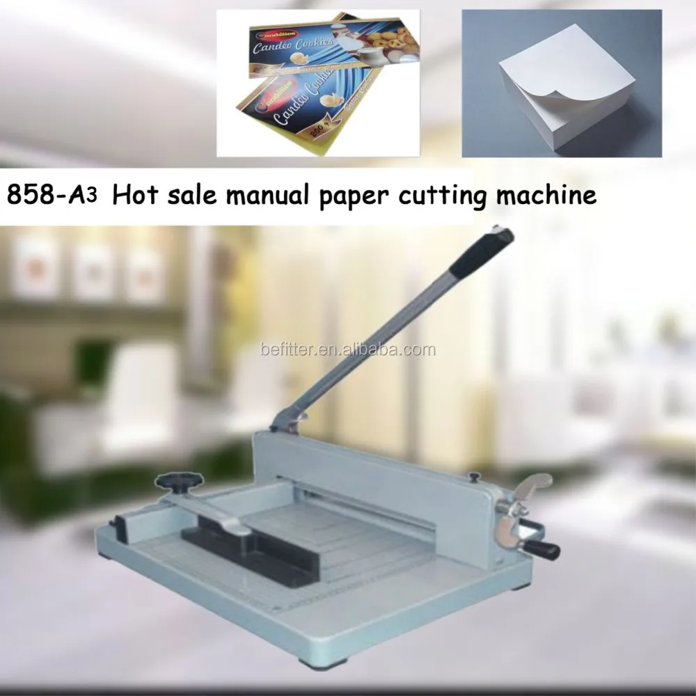 858-a3 Hot Sale Manual Paper Trimmer Guillotine Machine - Buy Paper ...