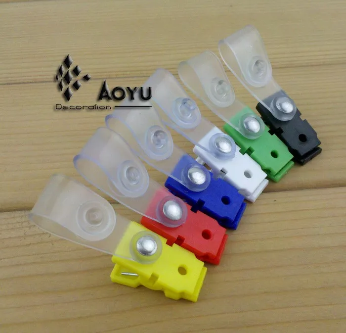 Plastic Id Card Holder Clip In Many Colors - Buy Plastic Id Card Holder ...