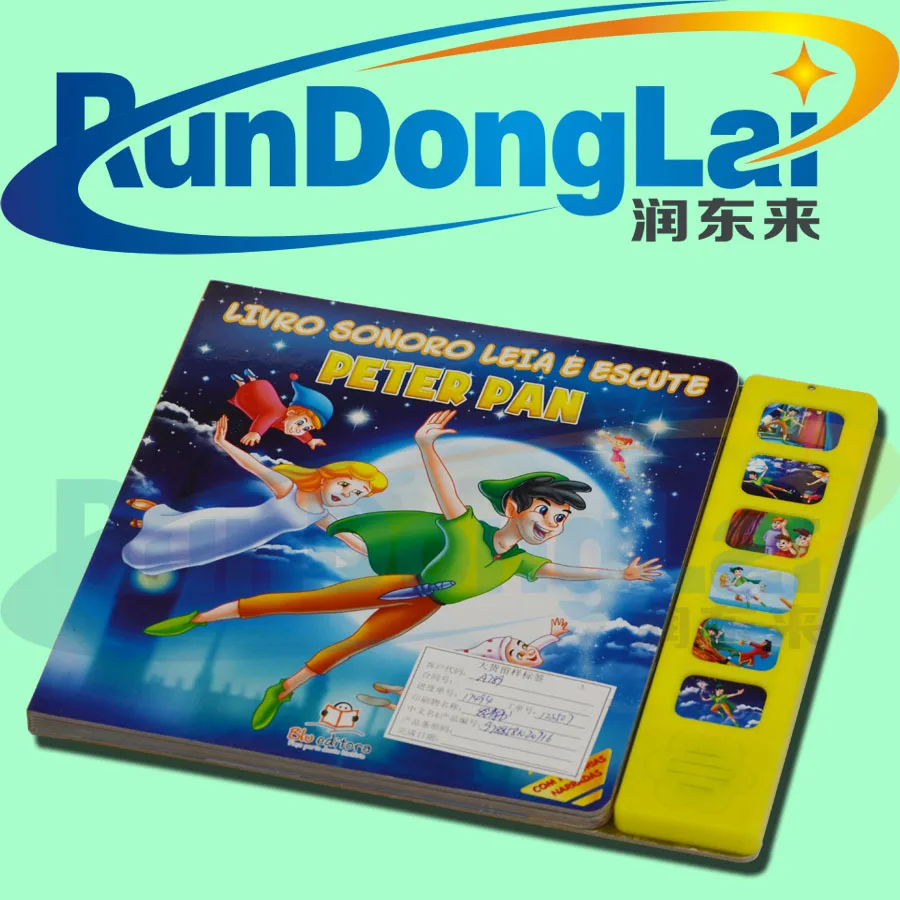 Children Push Button Kids Sound Toy Books With Sound Recording Modules ...