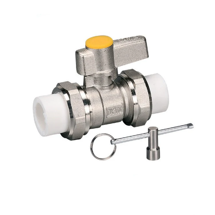 High Quality Forged Brass Magnetic Lockable Ball Valve