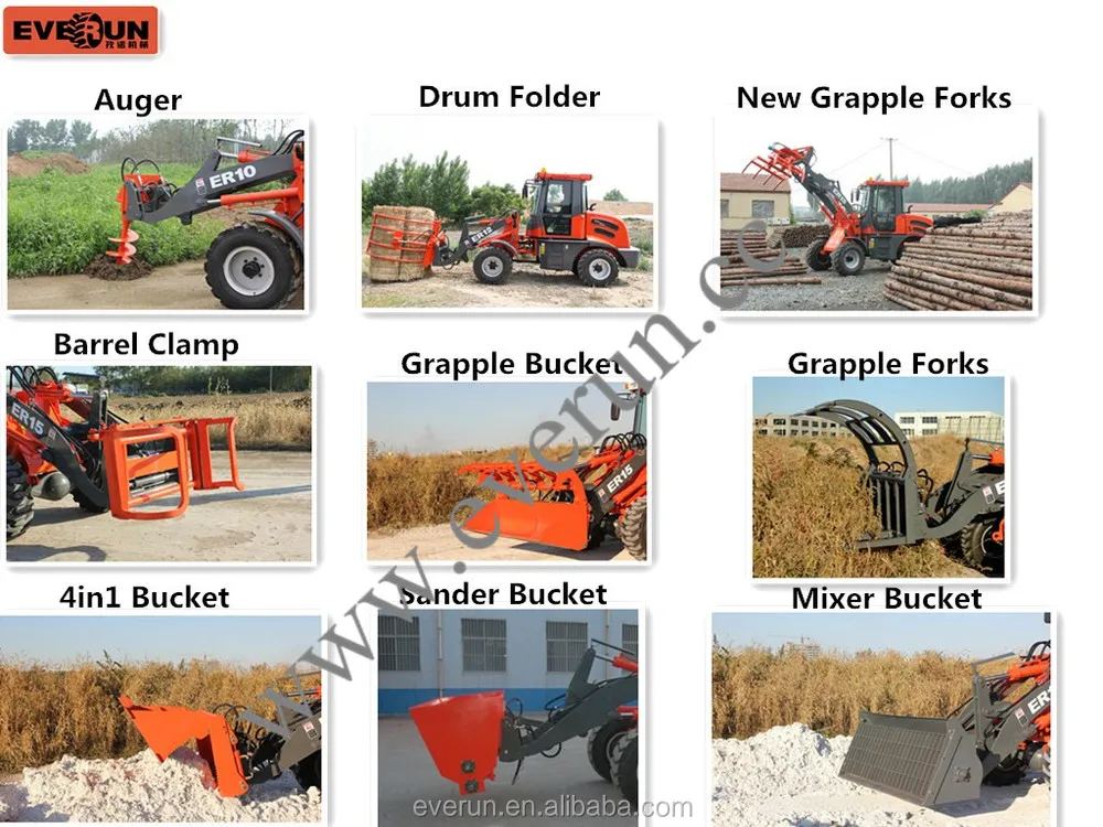 Everun New Contidition Ce Er06 Mini Wheel Loader Spare Parts For Sale ...