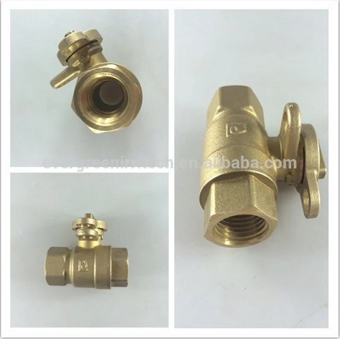 Brass Locked Ball Valve With Key Lock Brass Handle - Buy Hydraulic ...
