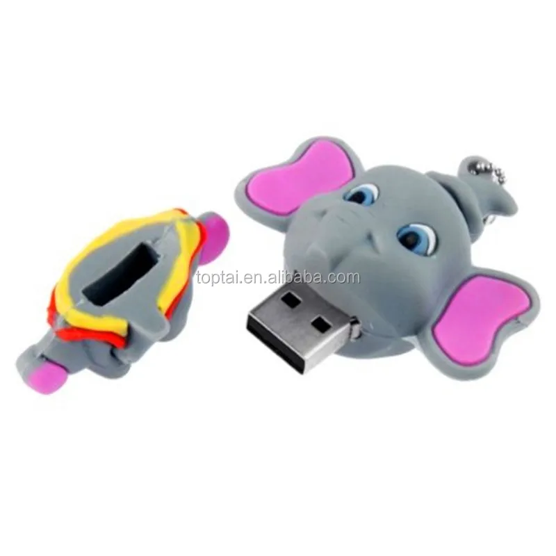 Cute Elephant Usb Flash Drive 64gb Pen Drive 32gb 16gb 8gb 4gb Cartoon ...