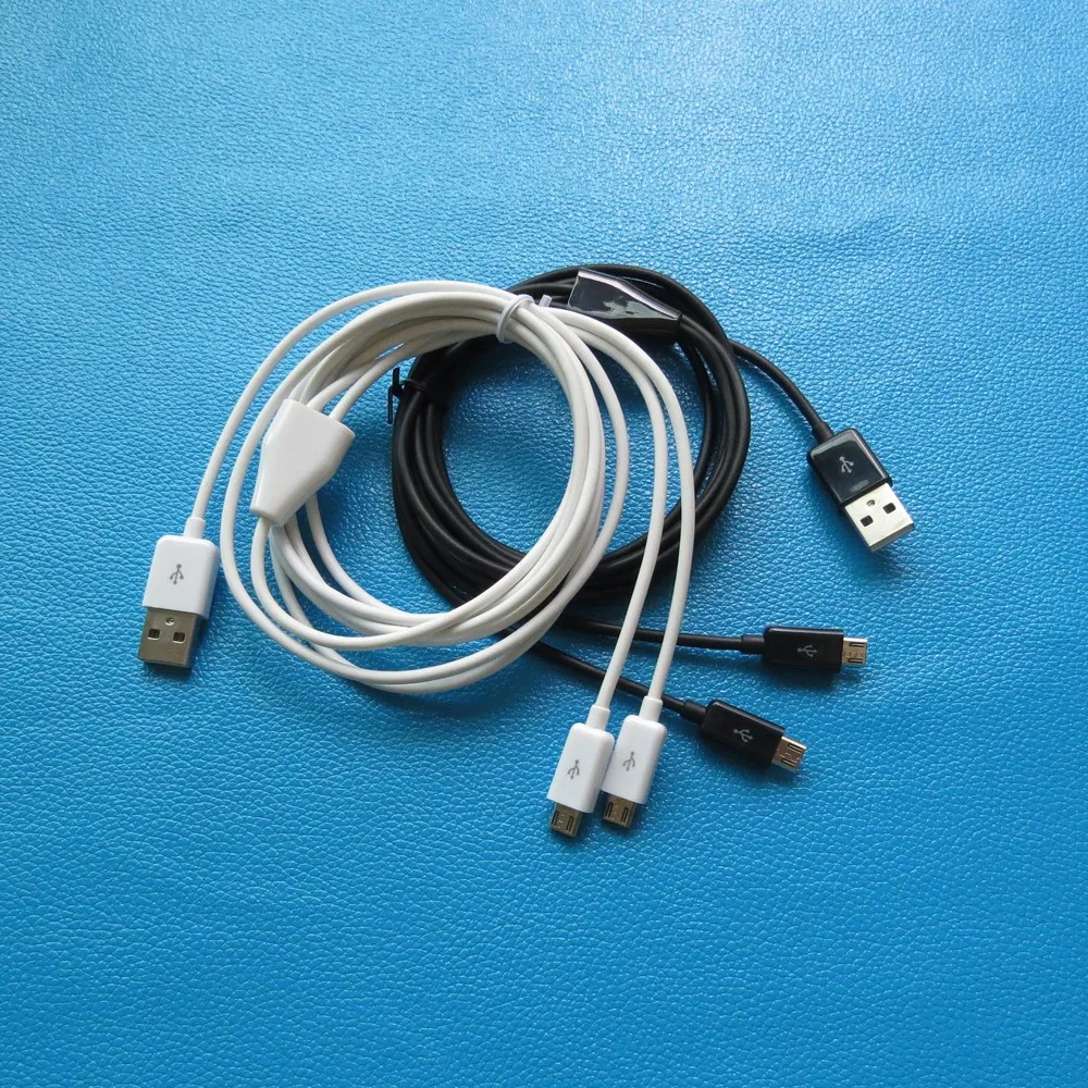 24awg 2meter 6ft Dual Micro Usb Splitter Cable Power 2 Micro Usb ...