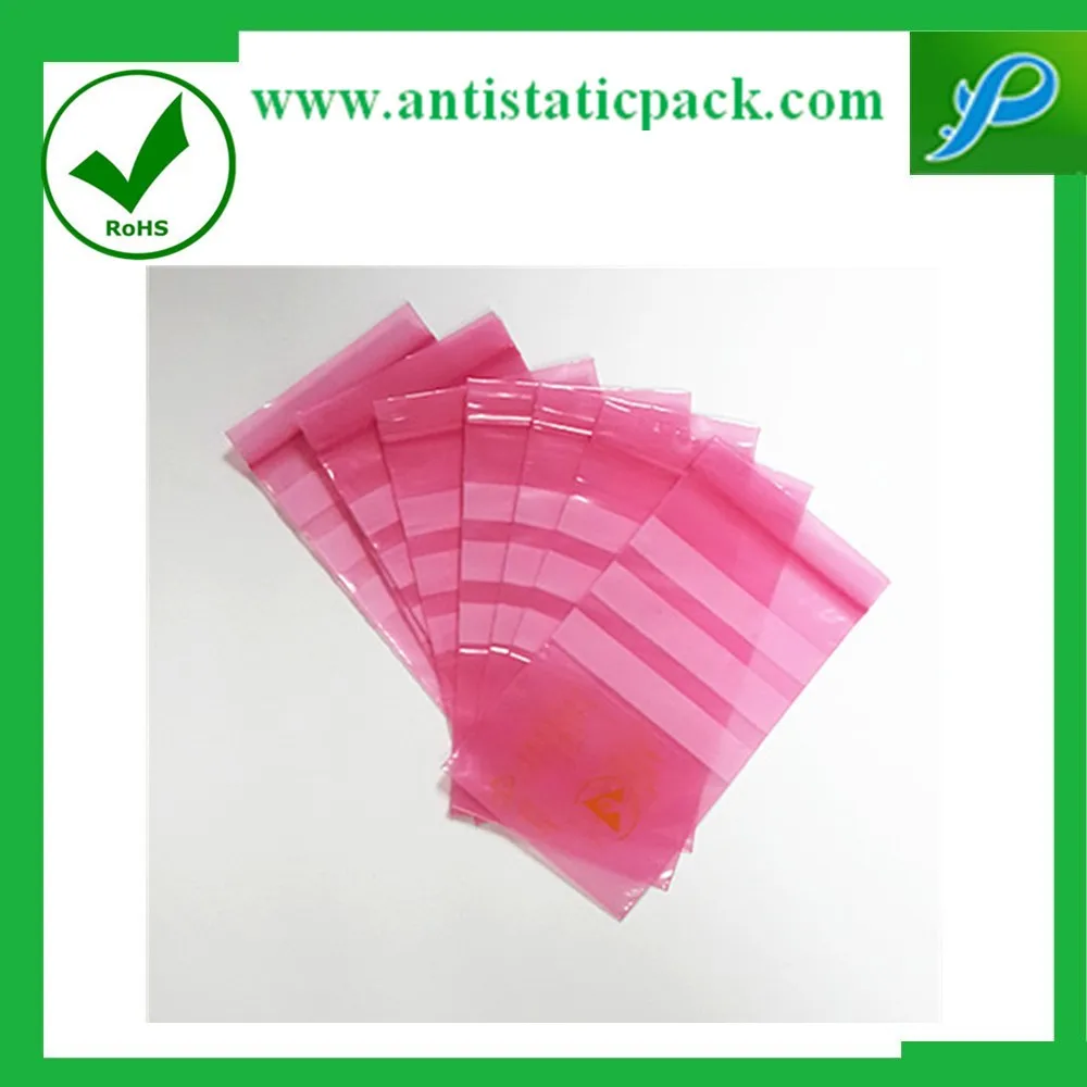 2020 Hottest Anti-static Pink Blue Ldpe Plastic Reclosable Bags Zipper ...