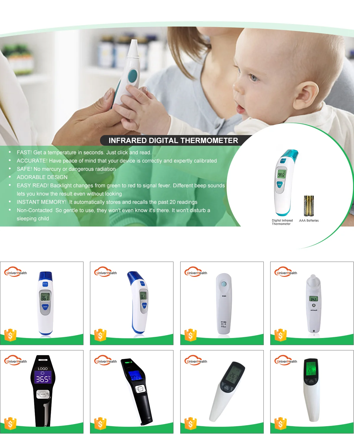 Hangzhou Universal Electronic Co., Ltd. - Digital Thermometer/Infrared ...