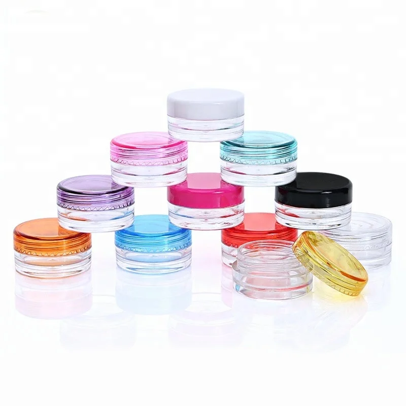 Plastic Cosmetic Jars 10g 15g 30g Clear Plastic Jar Empty Face Cream ...
