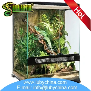 Reptile Full Screen Glass Terrarium Cage With Swing Doors And Top ...