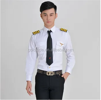 Airline Clothing Crew Outfits Pilot Uniform Shirts For Aviator Airline ...
