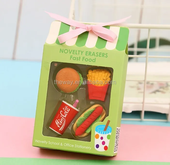Ice Cream Eraser Novelty Erasers 4 Counts In A Box - Buy Food Eraser ...