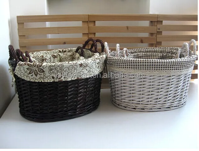 Handmade Oval Wicker Christmas Gift Basket Empty Wicker Gift Baskets ...