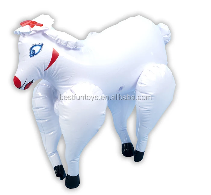 Durable Pvc Inflatable Blow Up Sheep Portable Party Love Sheep Soft ...