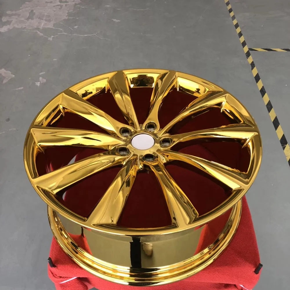 Hotsale 18 Inch Forged Chrome Alloy Golden Wheel Rims For Car - Buy ...
