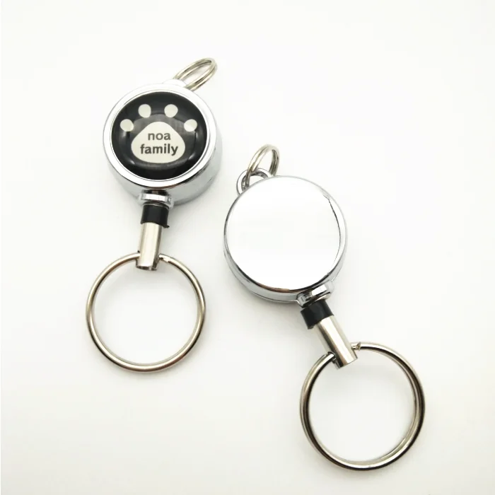 Mini Moq Round Custom Epoxy Sticker Metal Badge Reel Holder - Buy Metal ...