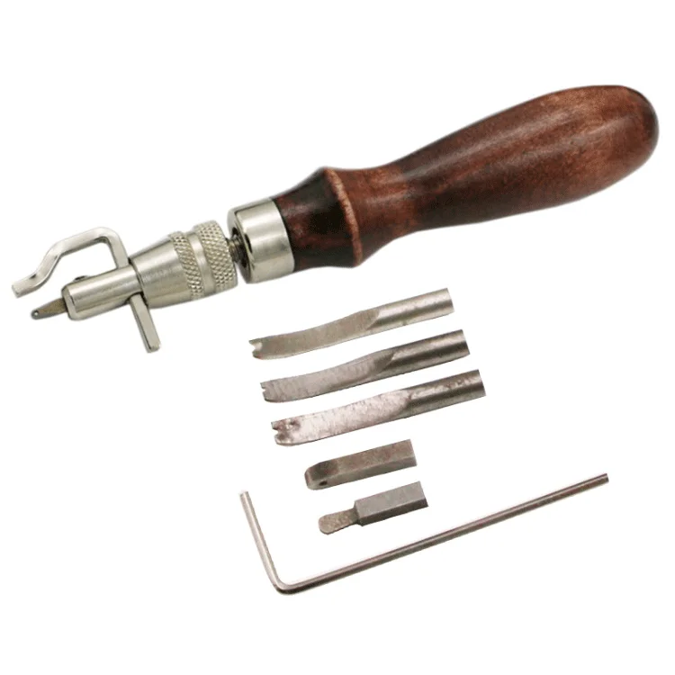 Leather Craft 7 In1 Multifunctional Groover Skiving Edger Working Ditch ...