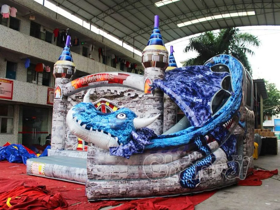 Dragon 5 in 1 Bounce House Jump Combo Slide Obstacle Bouncer Jumper ...