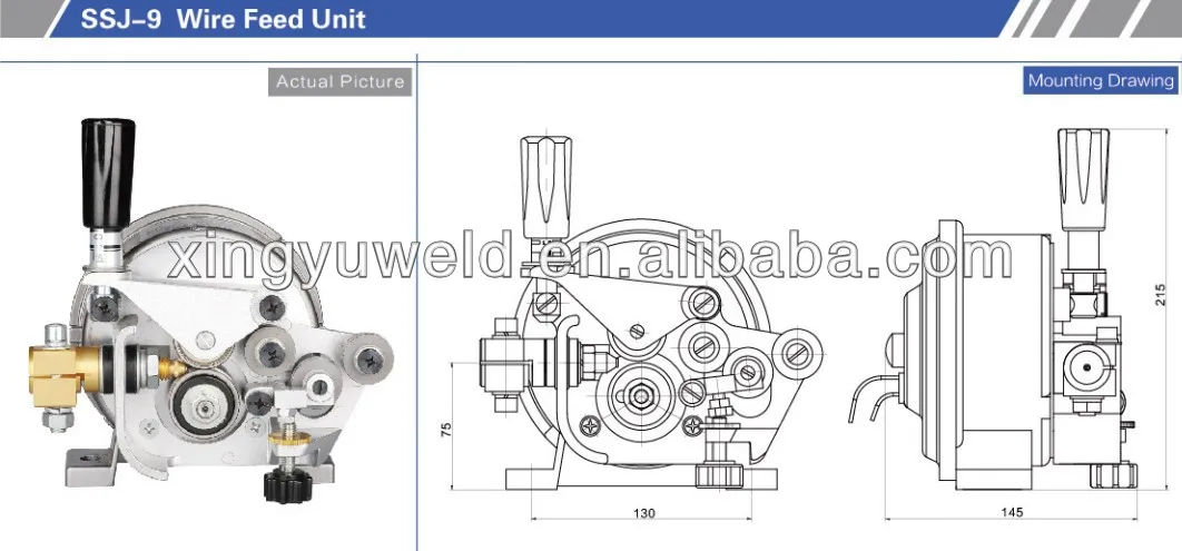Mig Welding Wire Feed Unit - Xingyu SSJ-9 Wire Feeder
