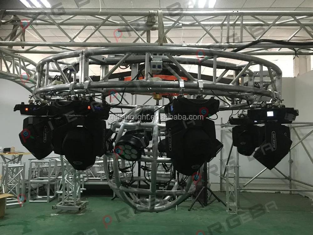 Round Curved Custom Revolving And Rotating Dj Truss With Lifting Motor ...