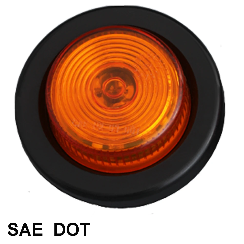 2 Inch Led Round Marker And Clearance 12v Led Truck Light 2 Inch Round ...