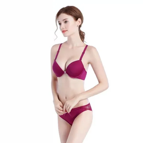 Hot Images Teen Women Sexy Padded Bra Knitting Plus Size Underwear