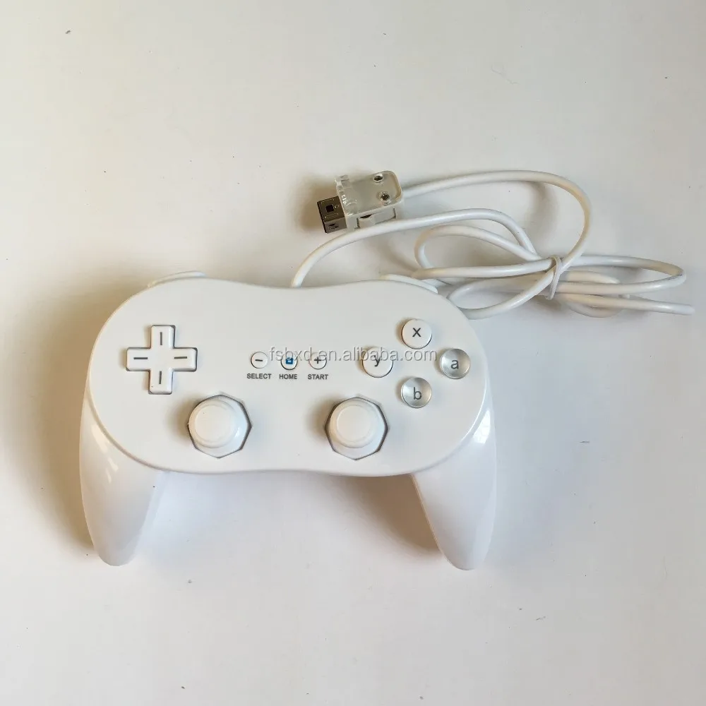 For Wii Classic Wired Game Controller For Nintendo Wii Gamepad Joystick ...