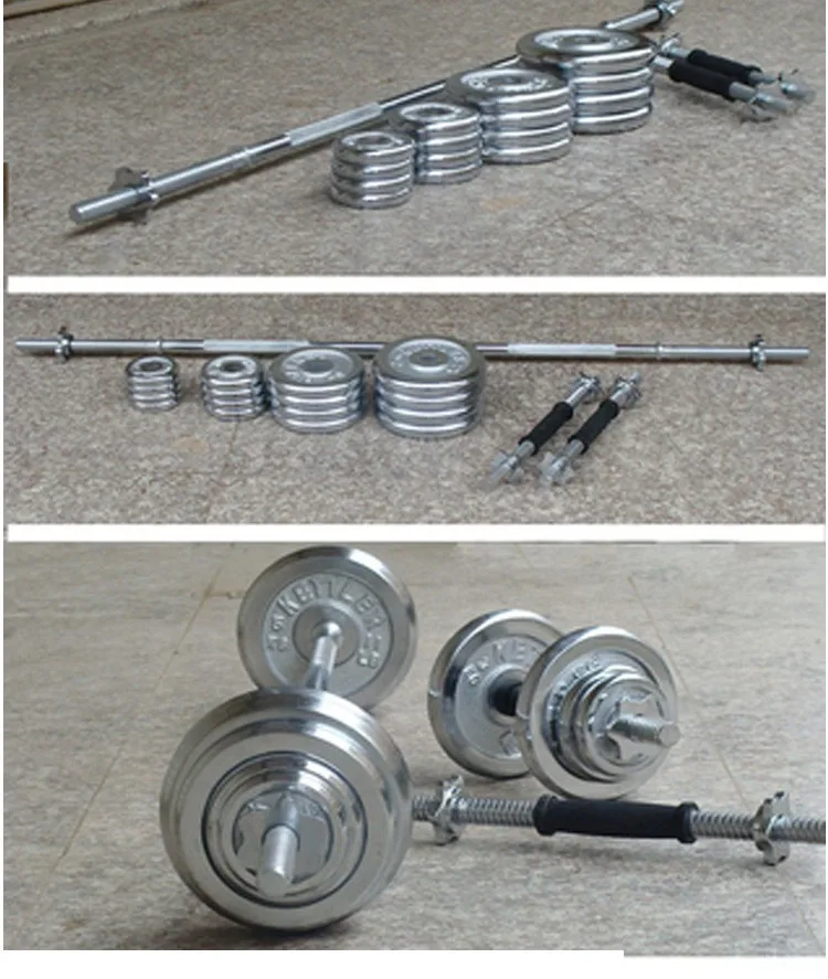 40kg 50kg 60kg 70kg 80kg 90kg 100kg Chromed Dumbbell Barbell Adjustable ...