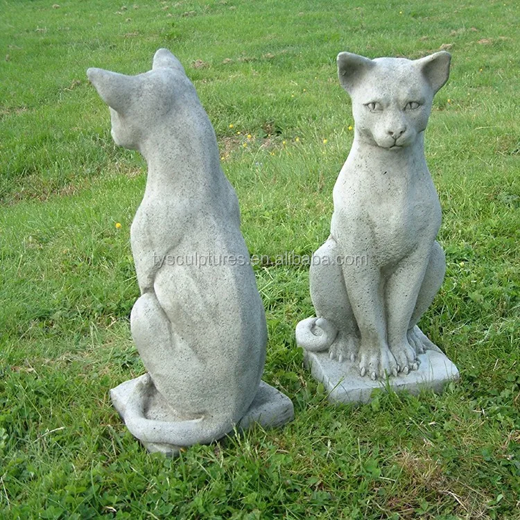 Estatua De Gato Gris De Granito De Tamaño Real,Piedra Barata Y La Mejor ...