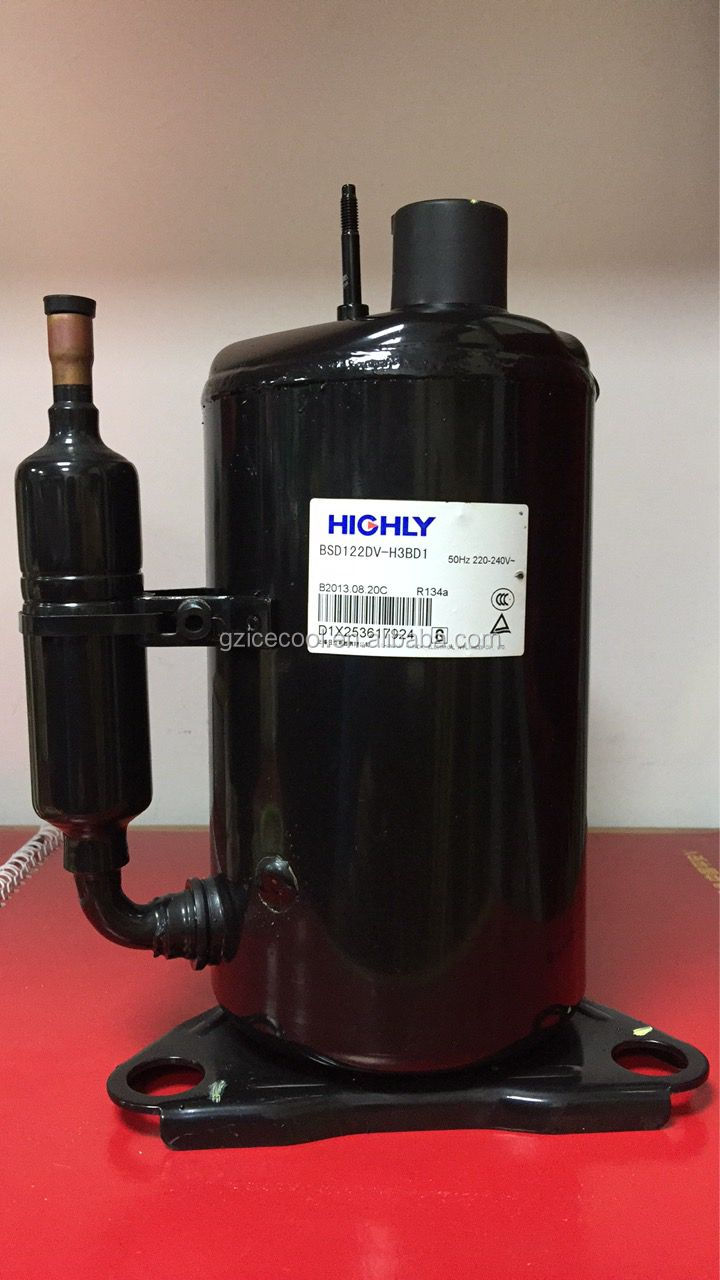 1400W R134a Rotary Compressor - BSD122DV-H3BD1 for Cooling