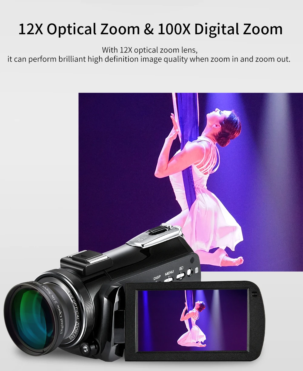 High Quality Super 4k Digital Video Camera with 3.0'' Touch Display ...
