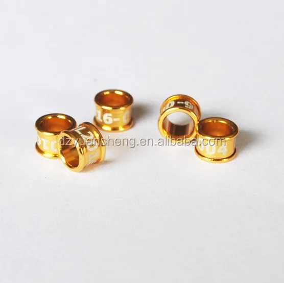 Bird Tracking Leg Golden Ring For Canary Bird Tags Holder ...