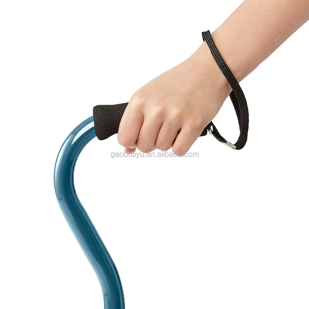 Single Point Walking Cane - Adjustable, Red Aluminum Stick