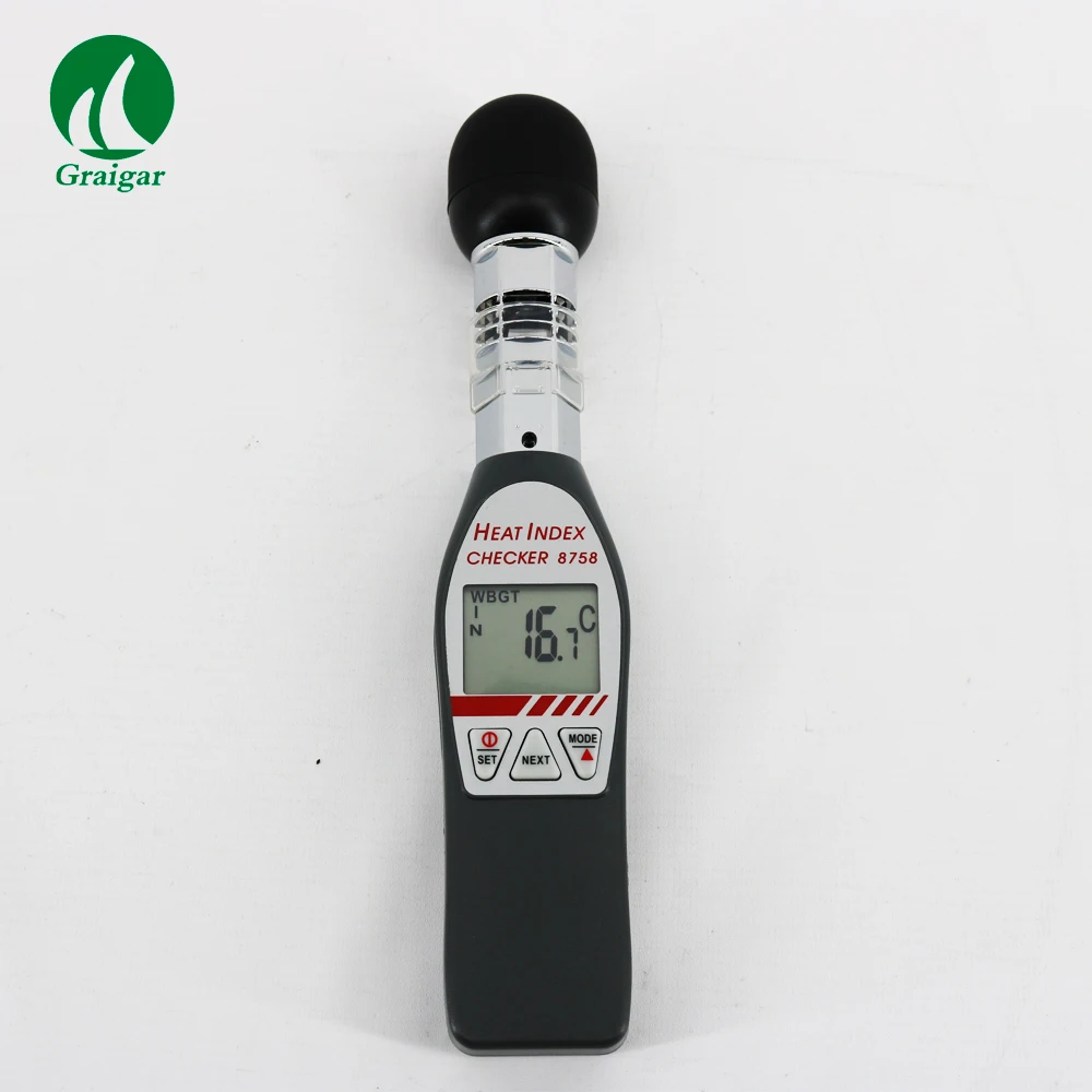 Az8758 Handheld Wbgt Meter Wet Bulb Globe Temperature Meter Heat Stroke Prevention Meter - Buy ...