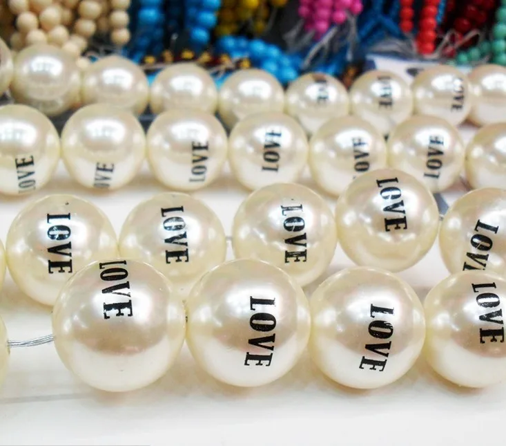 Custom Logo Beads Company Logo Beads Laser Engraved Logo Beads - Buy ...