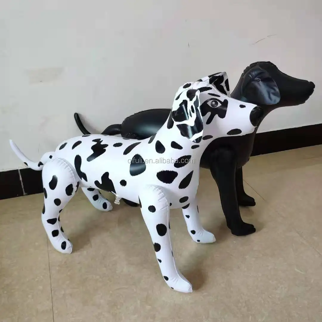Cheap Inflatable Spotty Dog Model Toy For Kids Pvc Pet Dog Mannequin ...